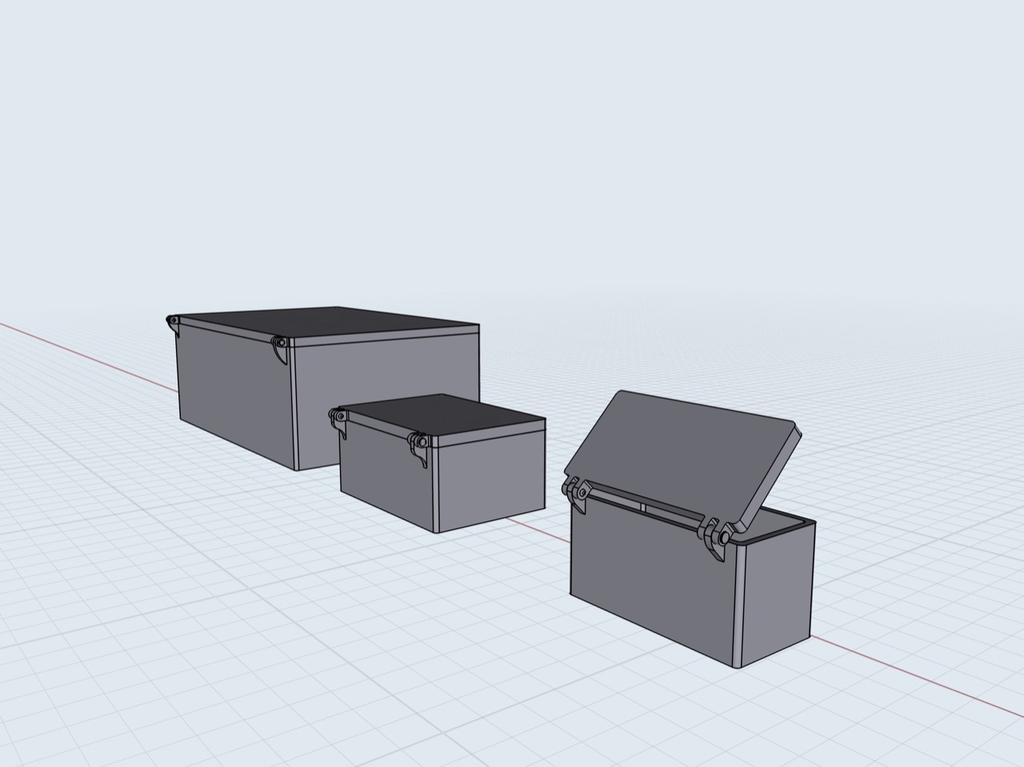 📦 Box With Lid (3 sizes)・Free STL File for ・Cults