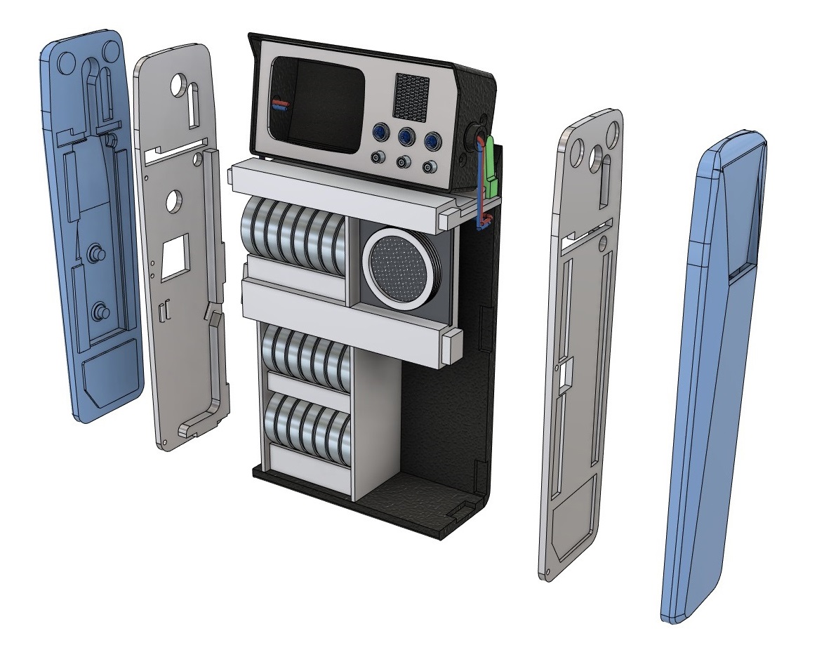 3D file TOS Tricorder with Disc Racks 🖖 ・3D print object to download・Cults