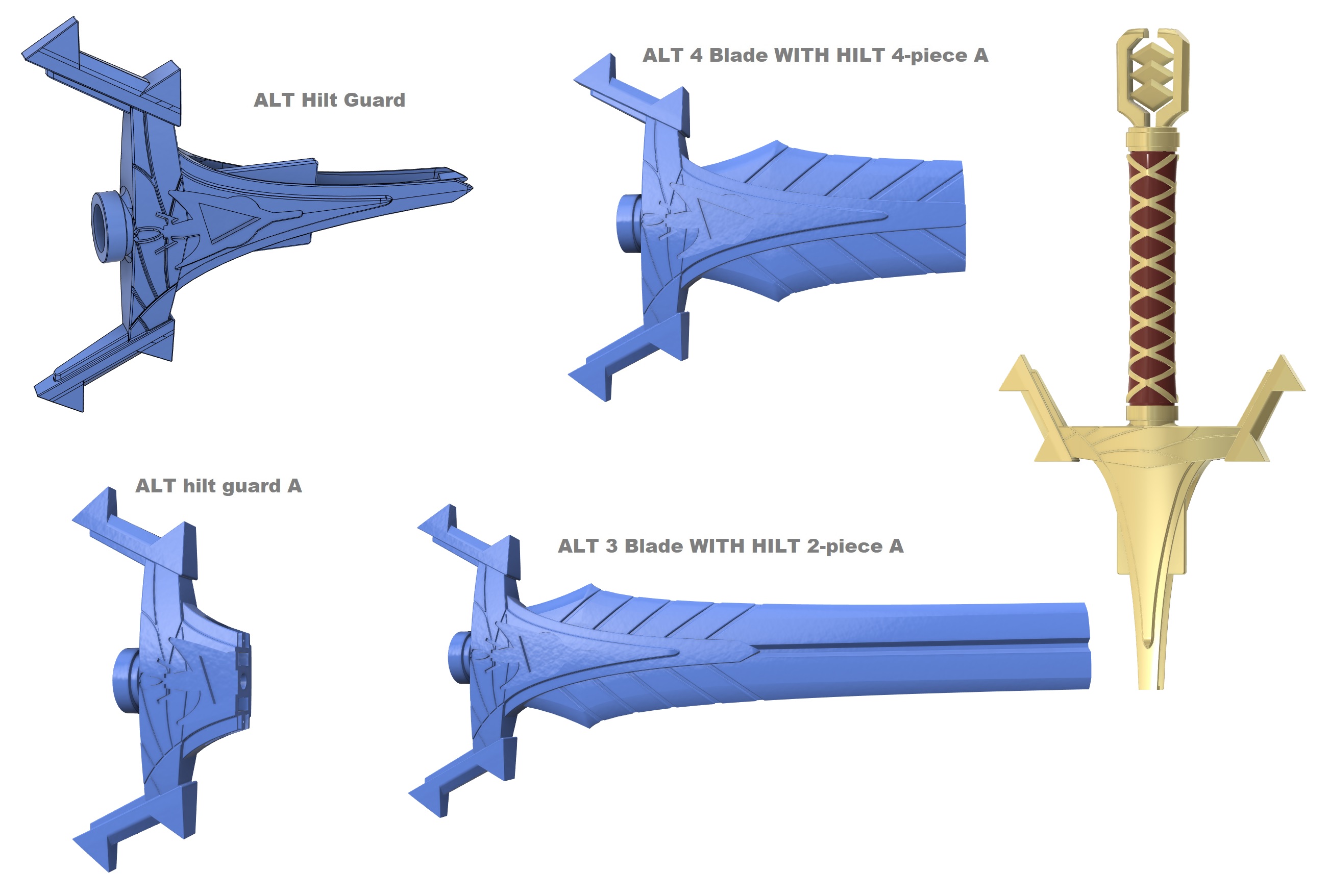 STL file Alternative Emperor Sword Hilt Star Trek 🗡️ ・3D printable ...