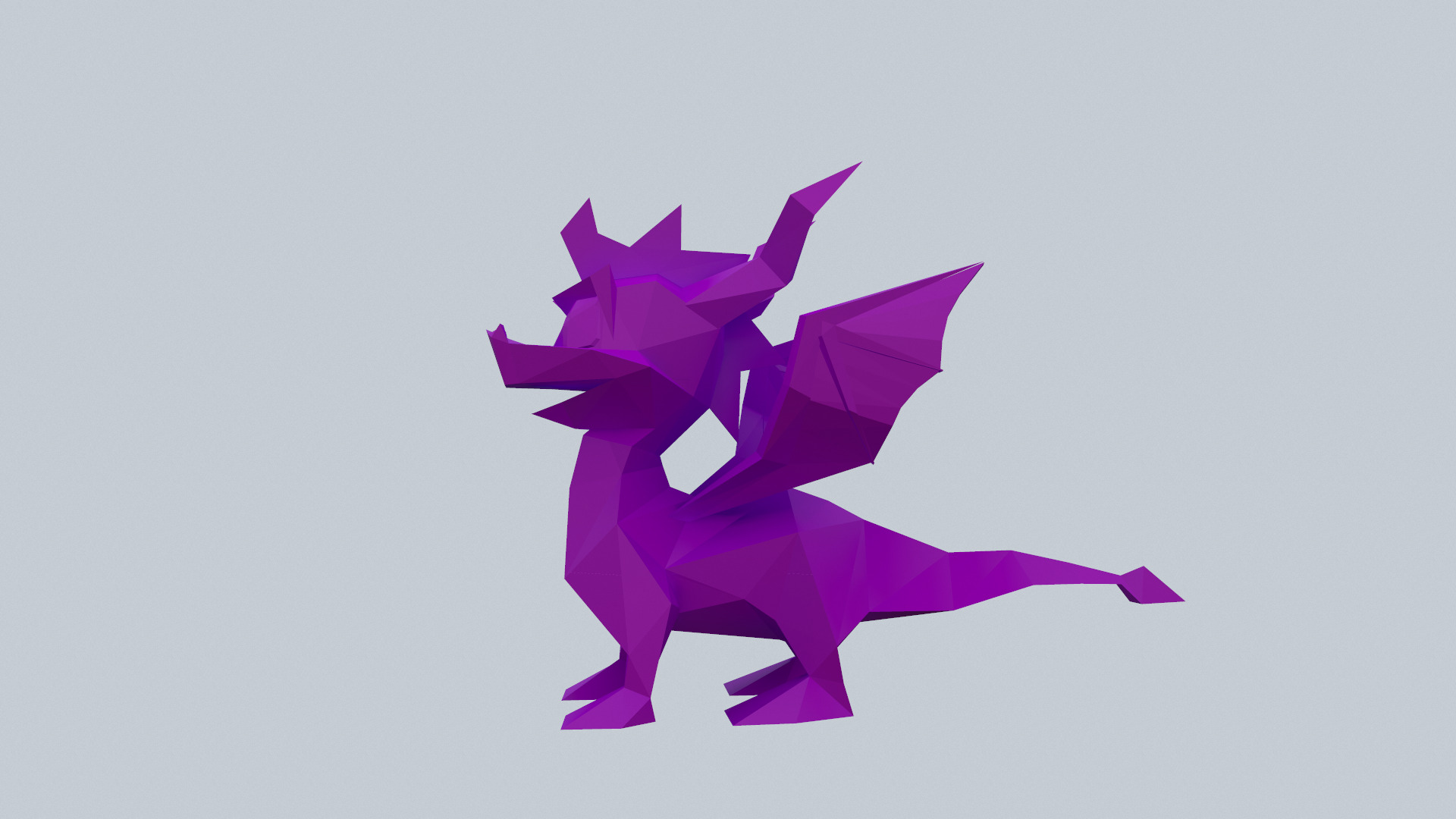Файл STL Spyro classic low poly model 1998 🐉 ・Дизайн 3D принтера для ...