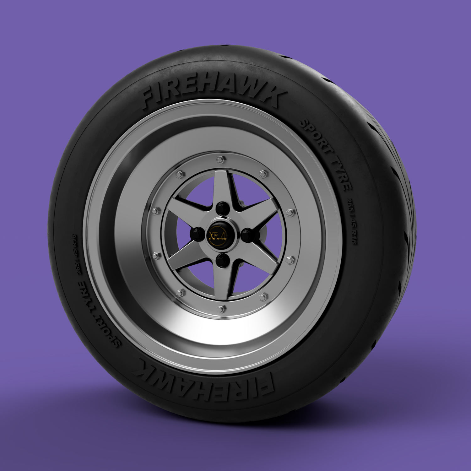 STL file SR XR4 style - scale model wheel set - 15-16 inches - rim and ...