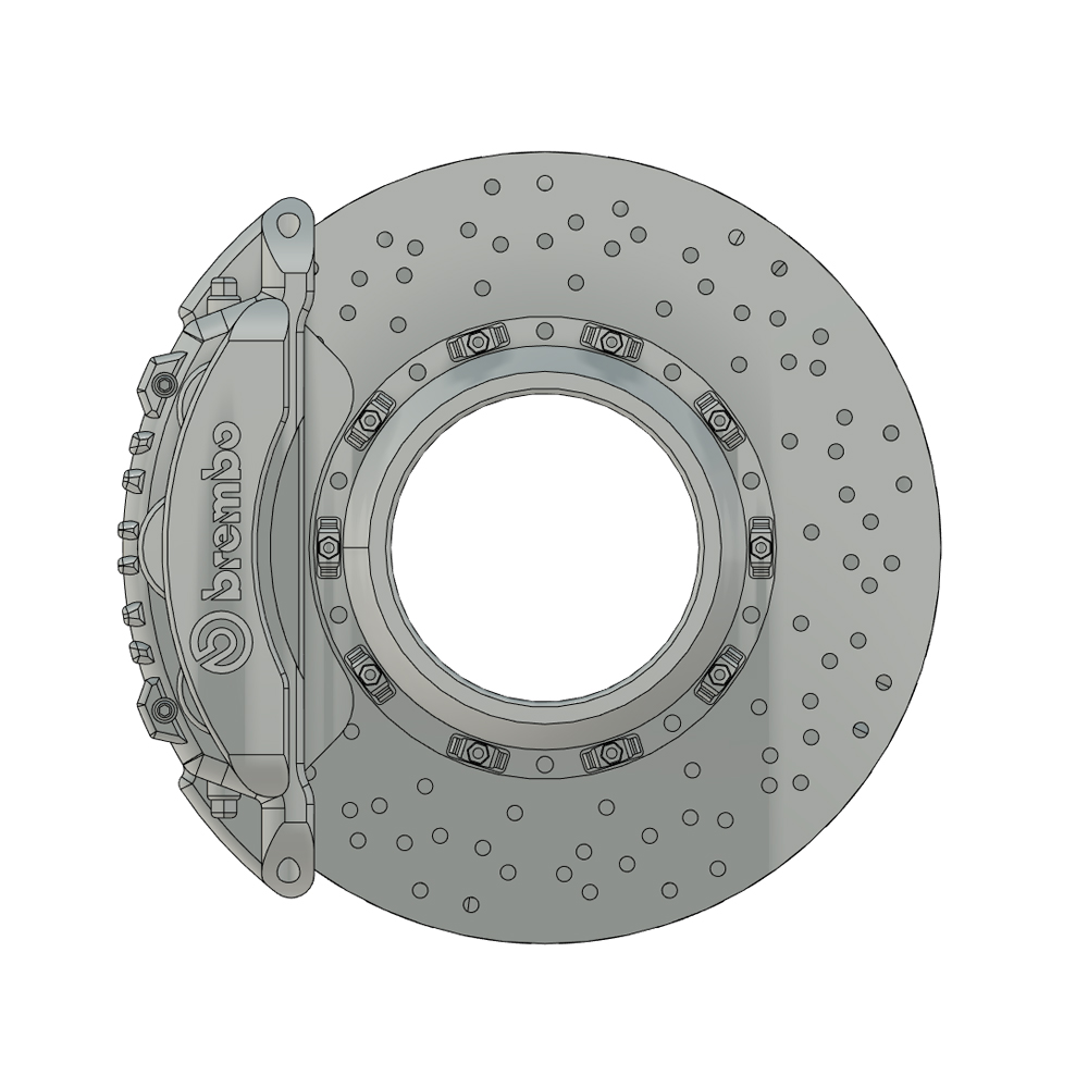 🛞 Ceramic brake disc and caliper - 1/24 - Scale Model Accessories・ STL ...