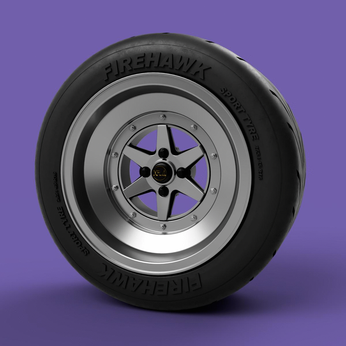 STL file SR XR4 style - scale model wheel set - 15-16 inches - rim and ...