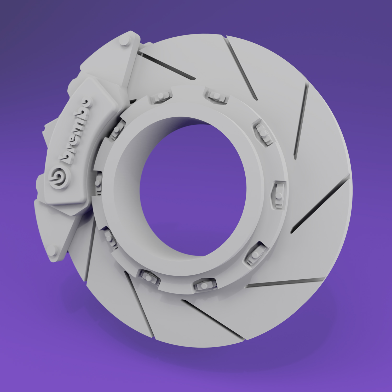 🛞 Brake disc and caliper - 1/24 - Scale Model Accessories・ STL File for ...