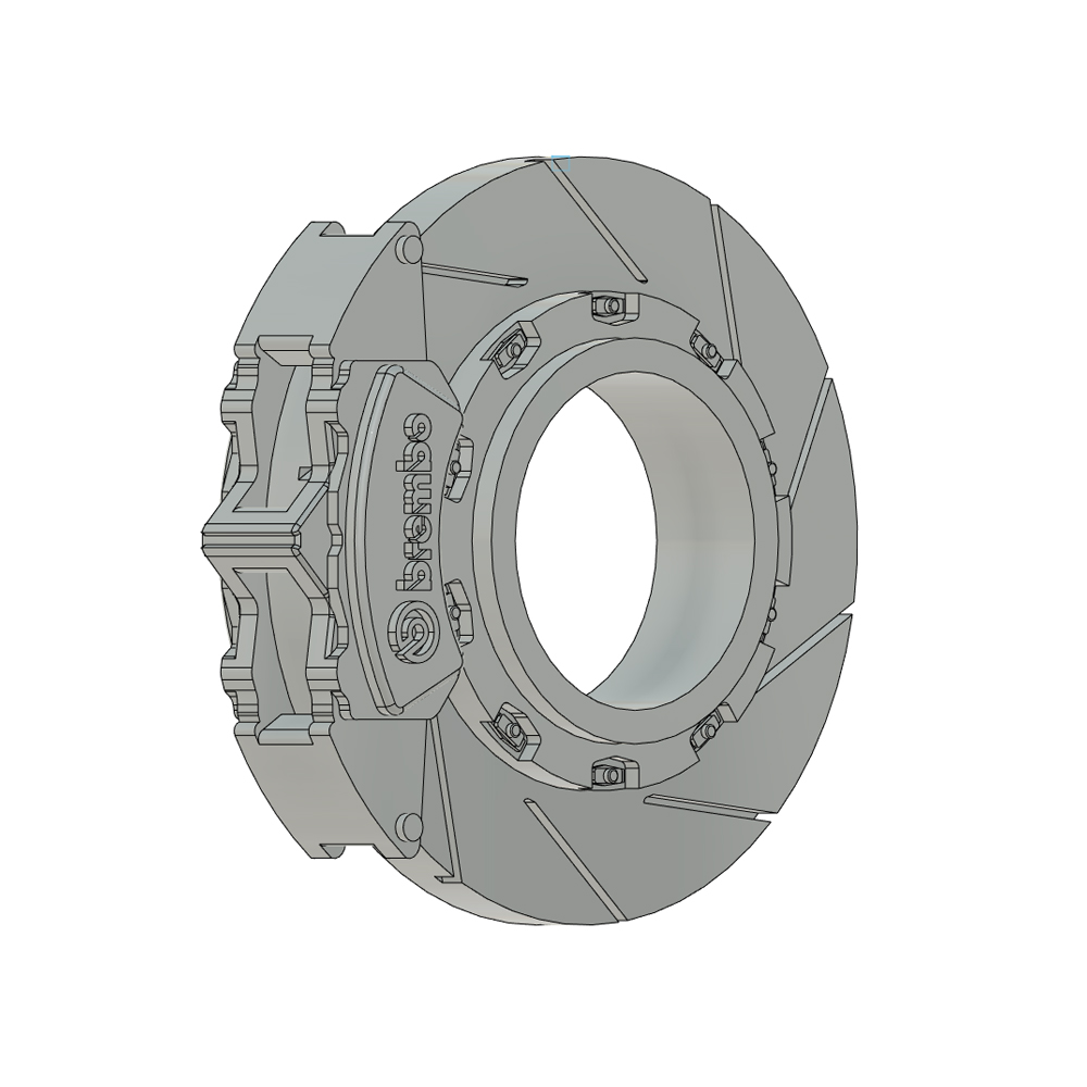 🛞 Brake disc and caliper - 1/24 - Scale Model Accessories・ STL File for ...