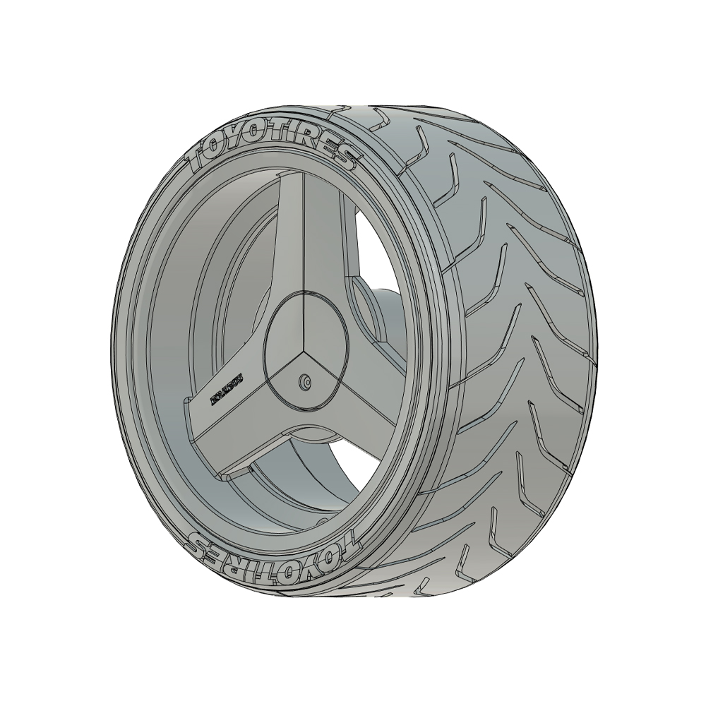 🛞 Brabus Monoblock II Style - Scale Model Wheel set - 17-18" - Rim and ...