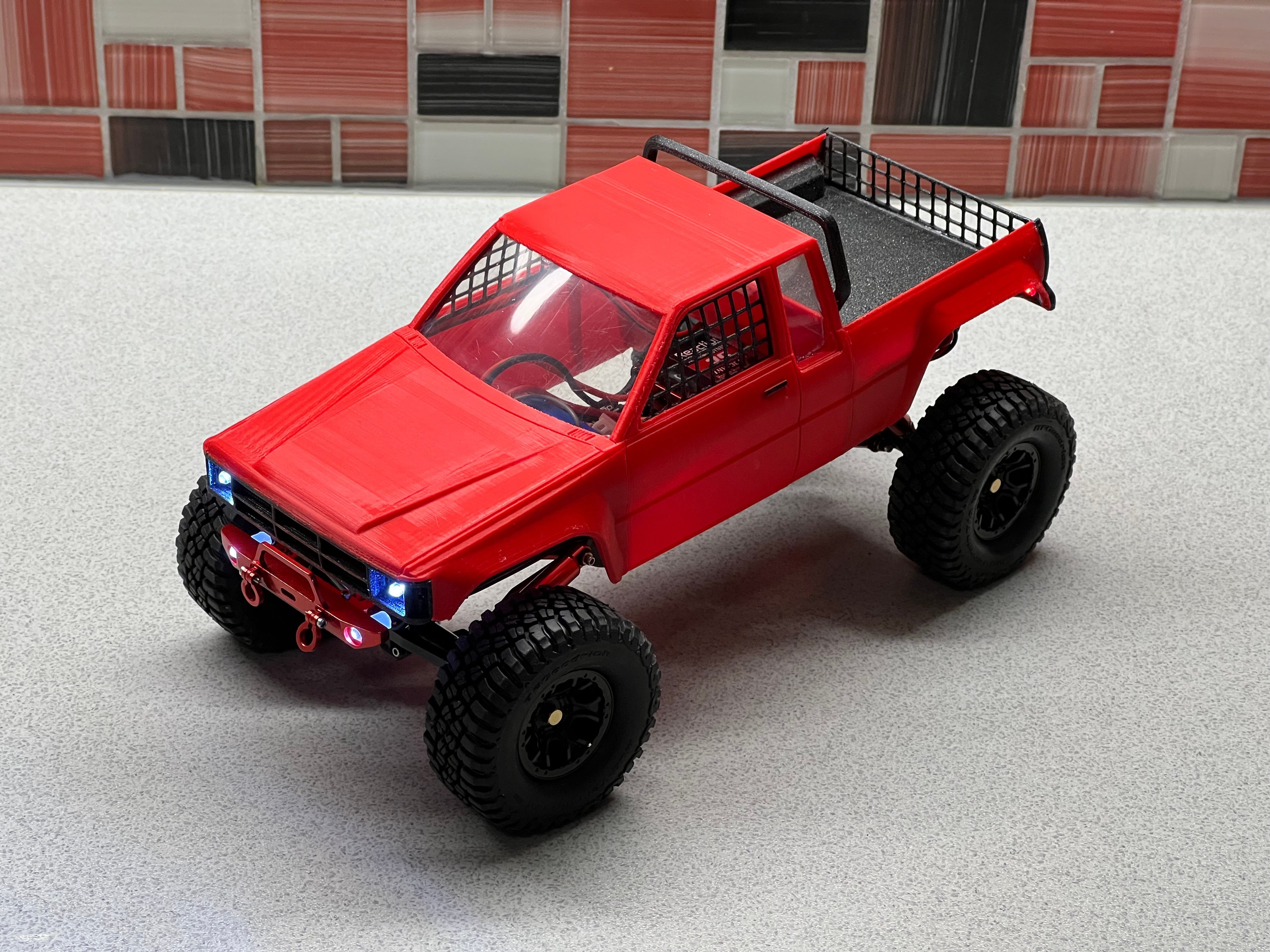 3D printing SCX24 body Toyota SR5・Cults
