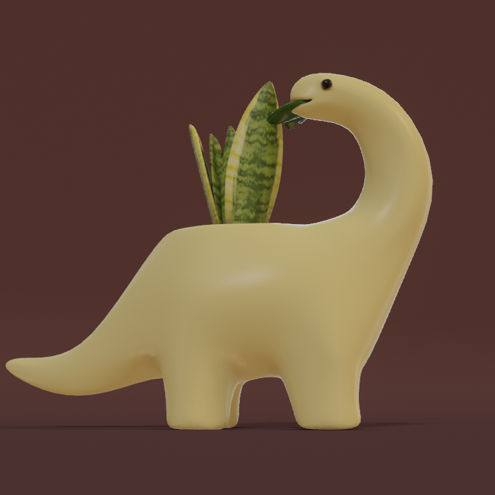🪴 Planter of dinosaur for cacti, succulents plants for the home・ 3D ...
