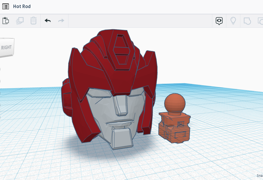 🥵 Titans Return Hot Rod's Standalone Head・Free 3D File for ・Cults