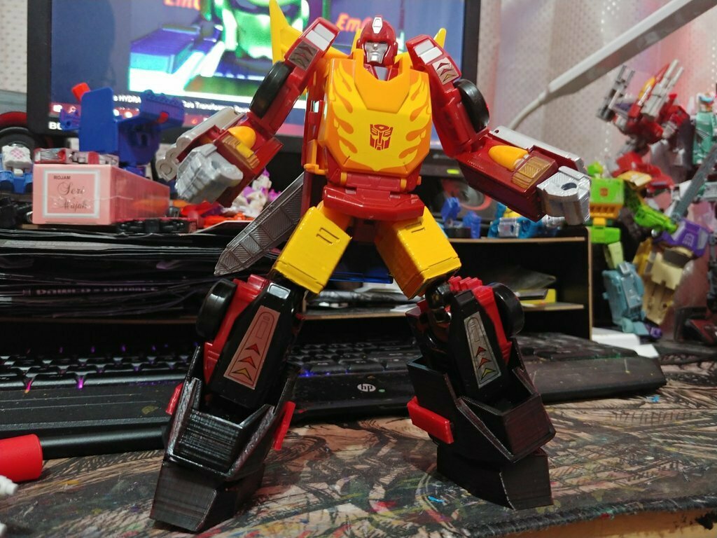 🥵 KINGDOM STYLE RODIMUS UPGRADE FOR POTP HOT ROD・Free 3D File for ・Cults