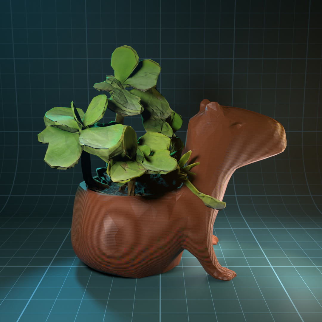 🪴 Capivara Capybara Planter Pot・ STL File for 3D printing・Cults