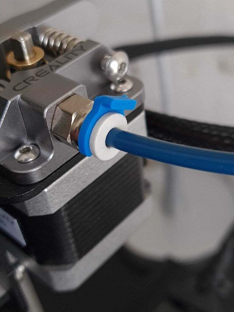 🔧 Clip for Bowden tube Coupling・Free STL File for ・Cults