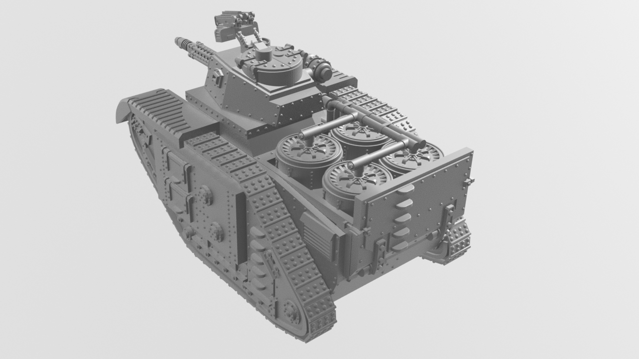 🐸 Rhombus CS Frog SCW tank addon・ 3D File for ・Cults