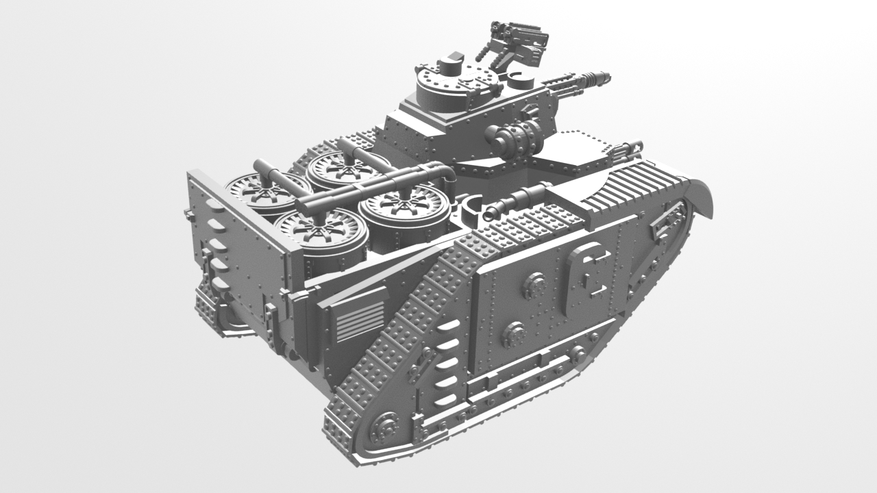 🐸 Rhombus CS Frog SCW tank addon・ 3D File for ・Cults