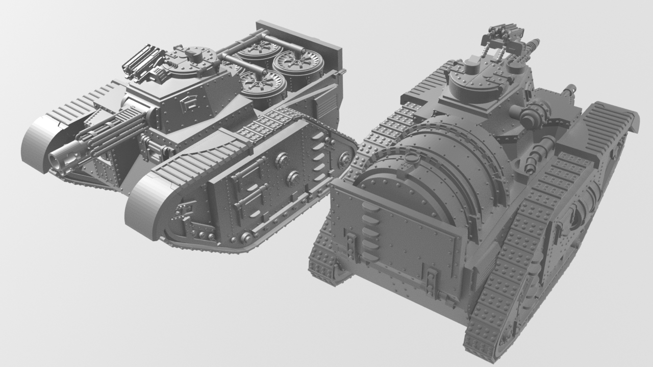 🐸 Rhombus CS Frog SCW tank addon・ 3D File for ・Cults