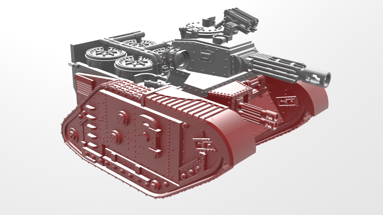🐸 Rhombus CS Frog SCW tank addon・ 3D File for ・Cults