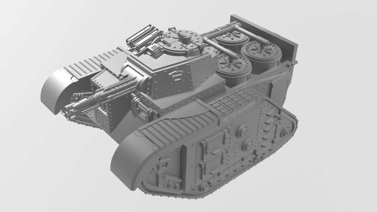 🐸 Rhombus CS Frog SCW tank addon・ 3D File for ・Cults
