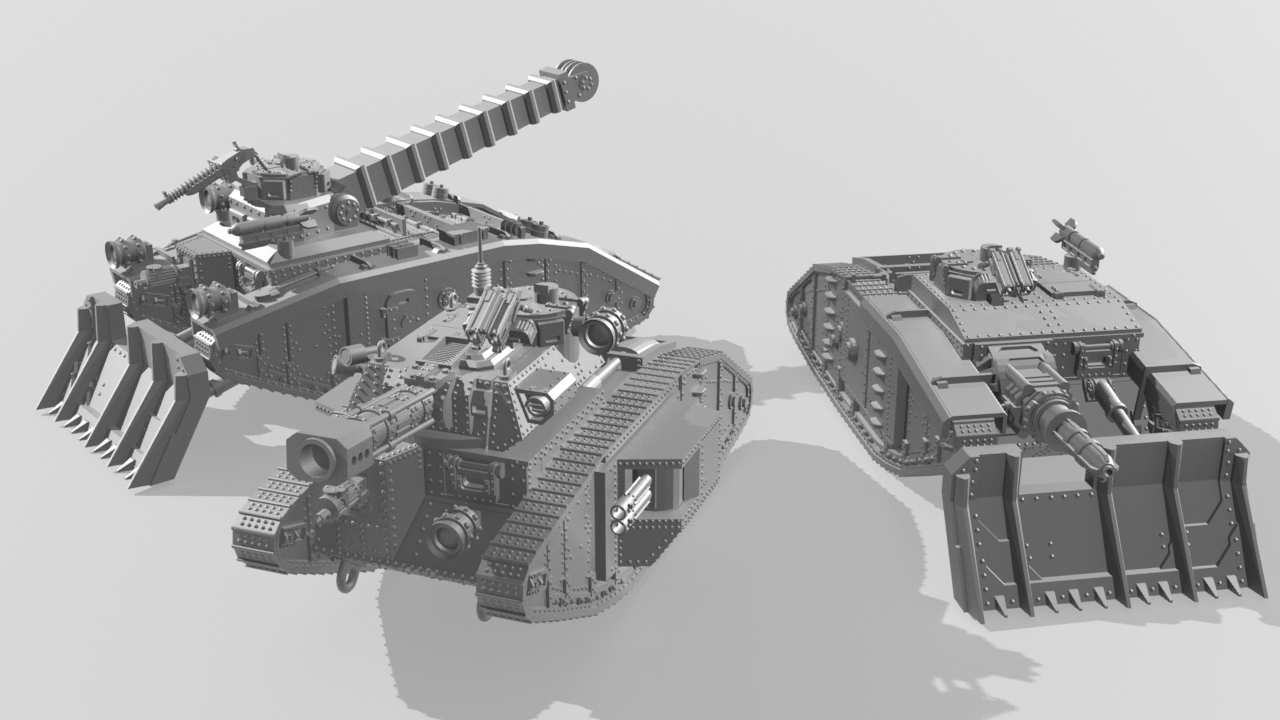 🪖 Rhombus Battle Tank standalone package・ 3D File for ・Cults