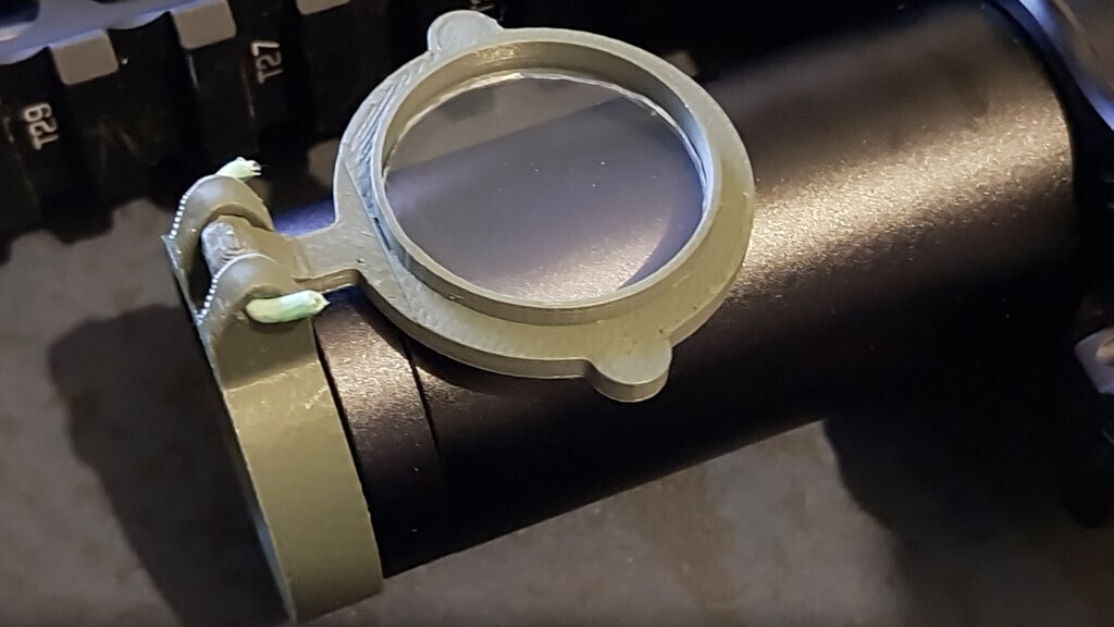 Free 3D file flip scope cover cutout for clear plastic ⚽ ・3D printable ...