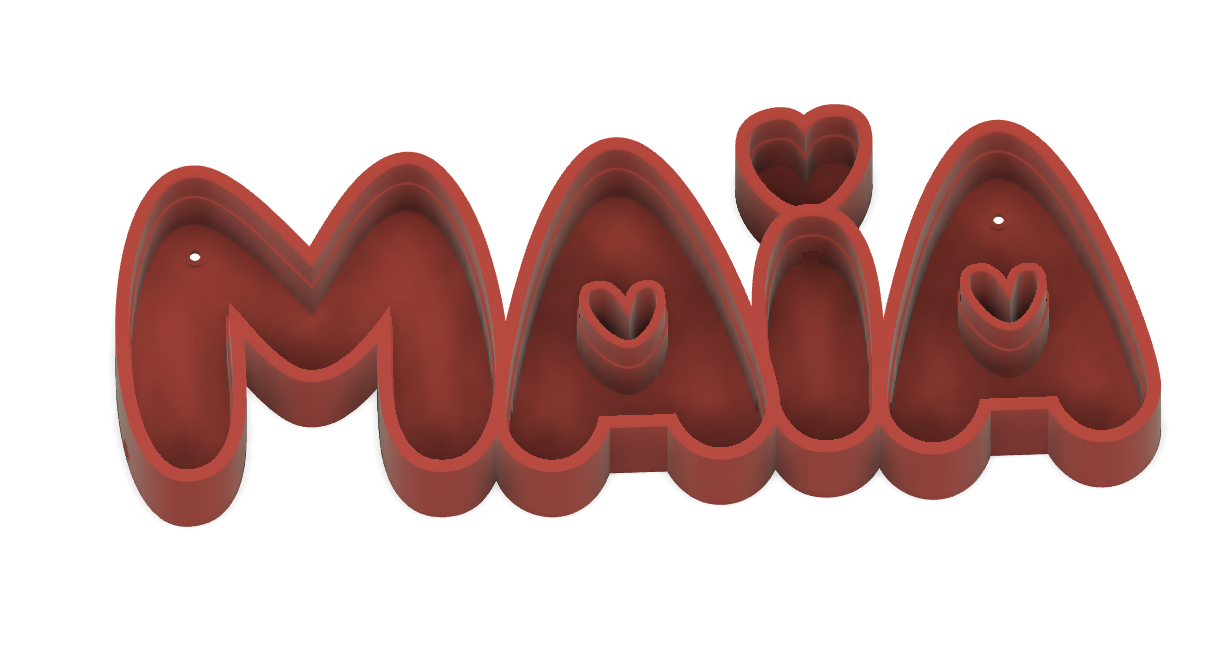 STL file luminous sign name maia 👽 ・Template to download and 3D print・Cults