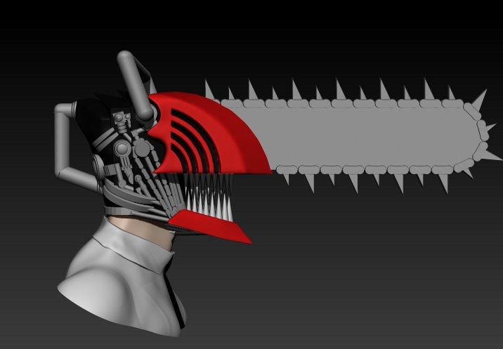 STL file Denji Chainsaw Man Bust 🪚 (OBJ)・3D printing design to download ...