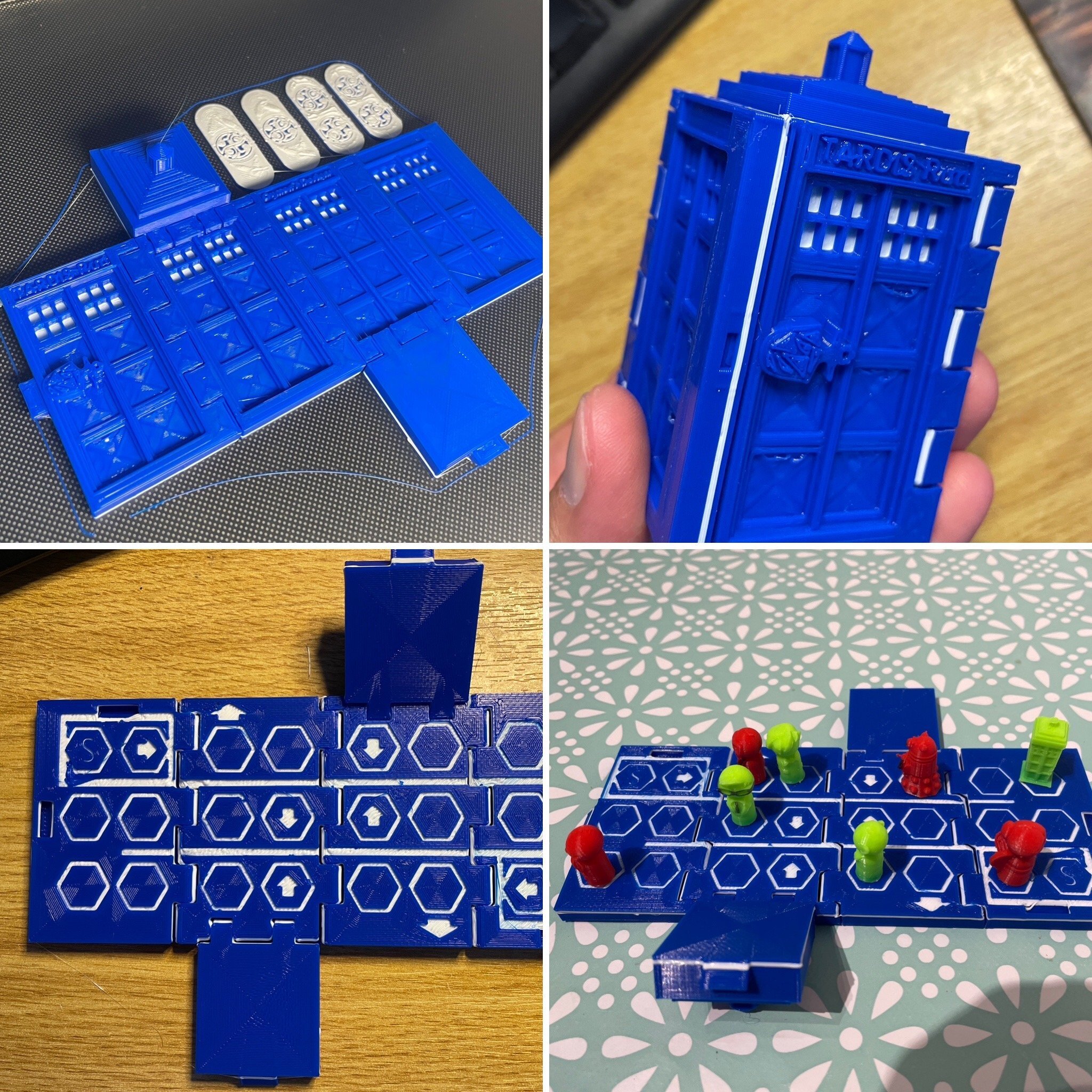 🏃 TARDIS Run board game - Print in one board・3D Print・Cults