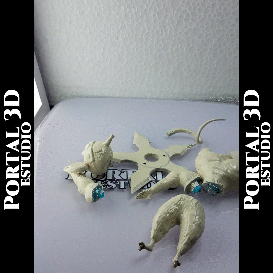🐁 Ninju Mukimuki Nezumi/Muscle Mouse/ Kimetsu no Yaiba・Archivo STL para ...