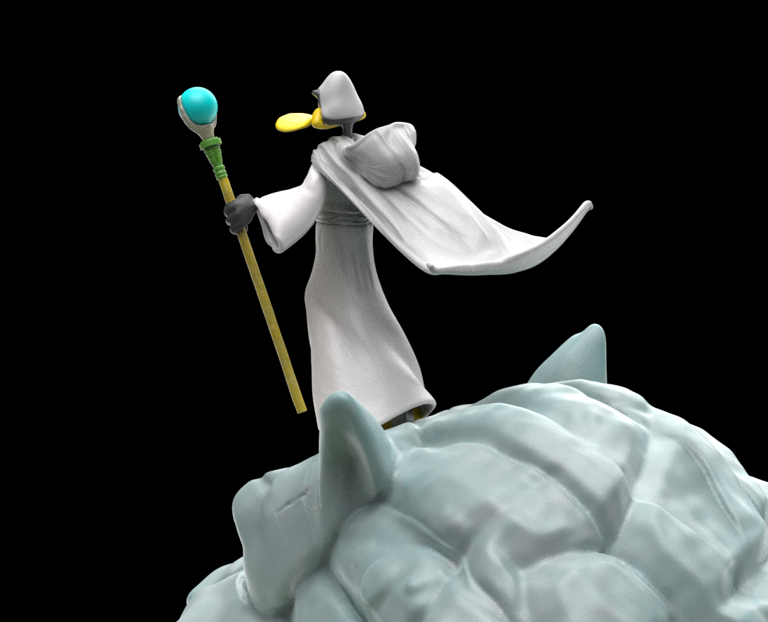 Archivo STL Daffy Duck wizard/El Pato lucas El Hechicero 🦆 ・Diseño ...