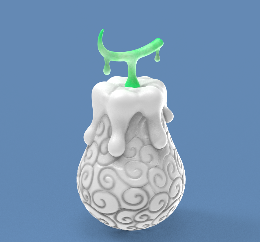 👾 ONE PIECE, FRUTA DORU DORU / THE DORU DORU FRUIT・ STL File for ・Cults