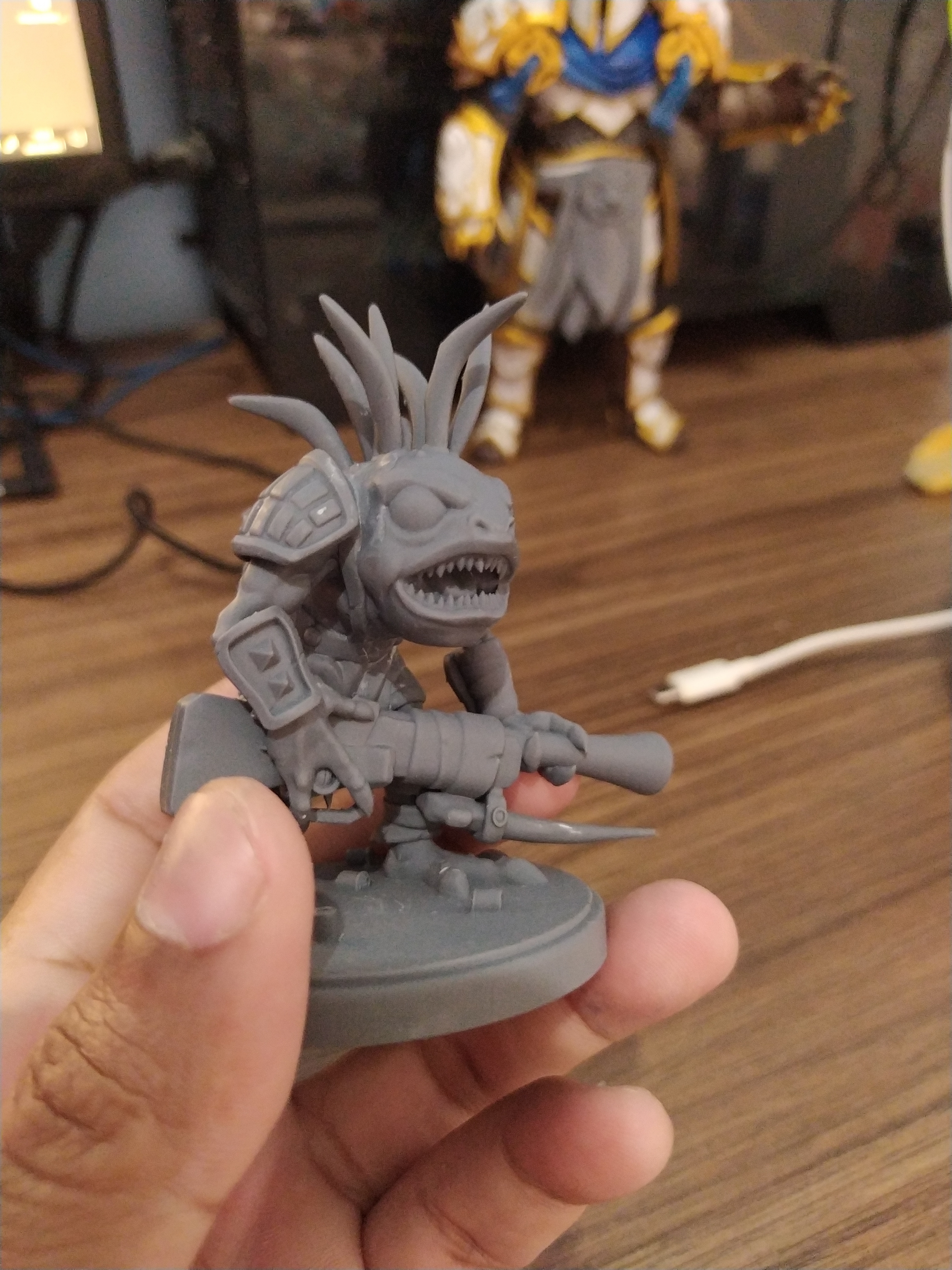 🗺️ World of Warcraft- Murloc Hunter・ STL File for ・Cults