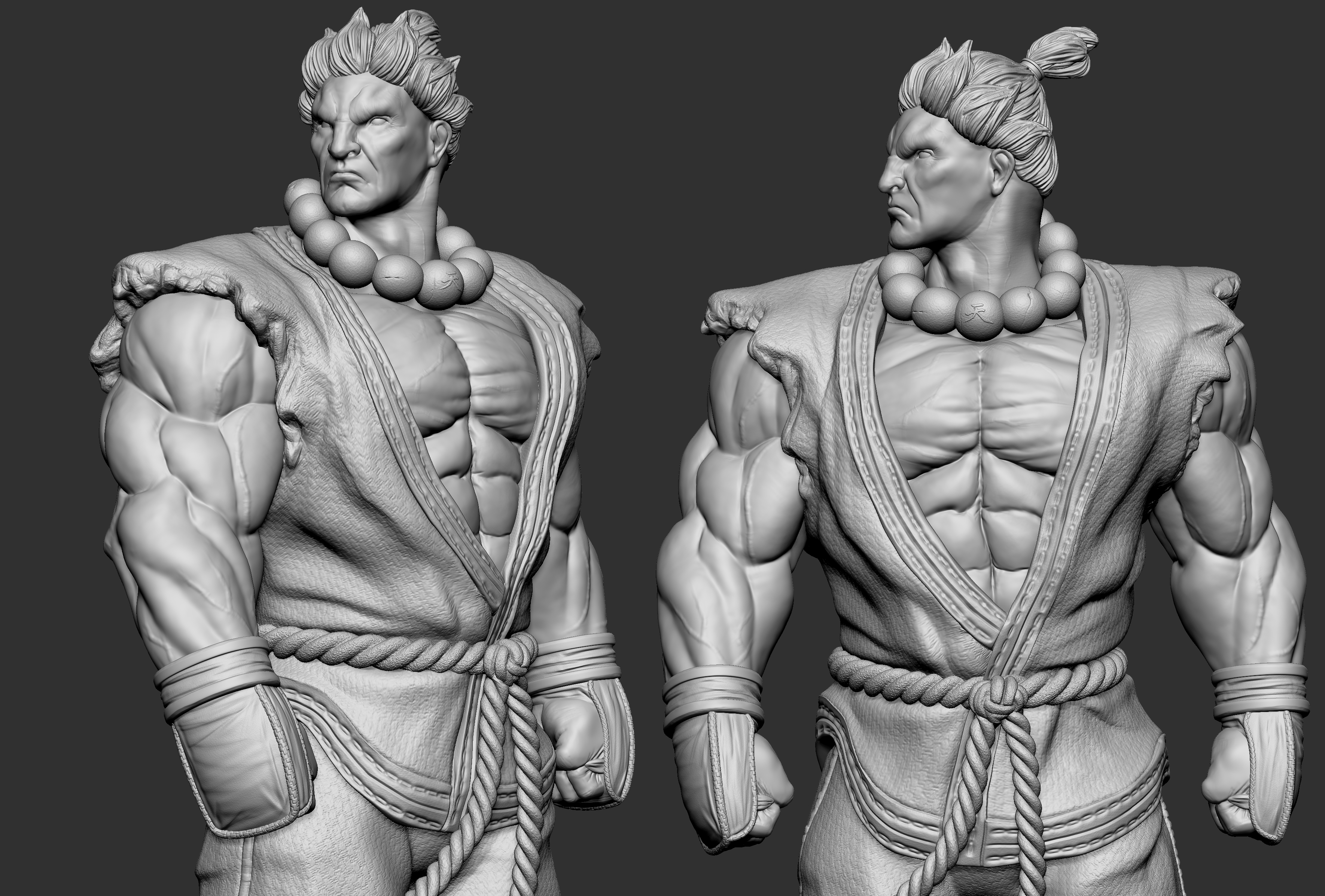 👫 Street Fighter Akuma 3D Stl・Archivo 3D para ・Cults