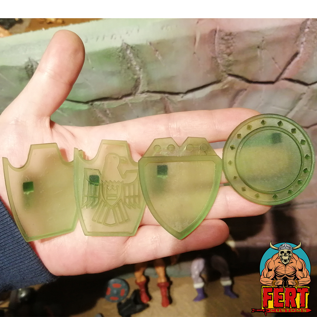 3D printing motu shields galaxy warriors fighters bootleg 4-shield set ...