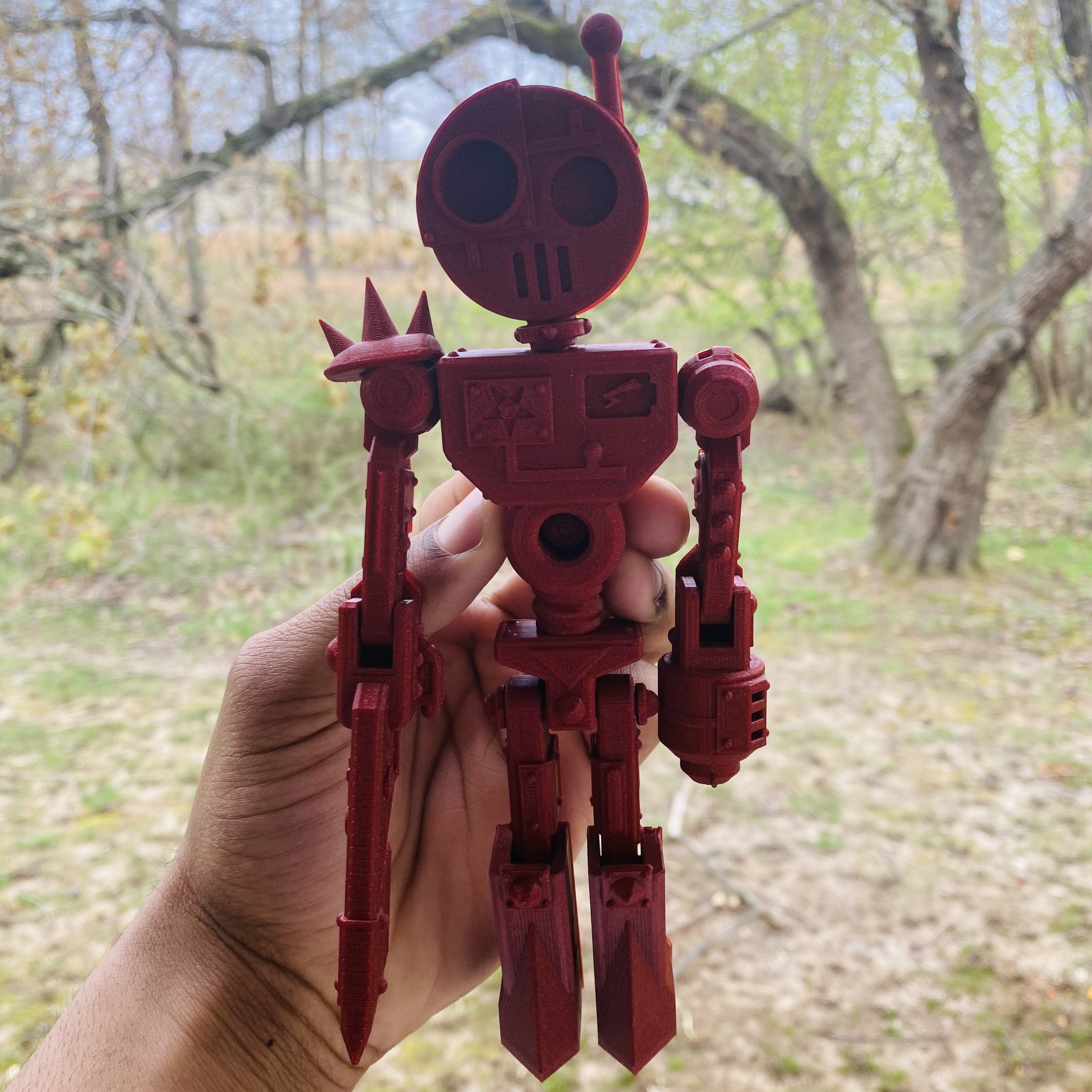 3D printable FLOXBOT - Print in Place!!! Flexi Robot! 2 Versions • made ...