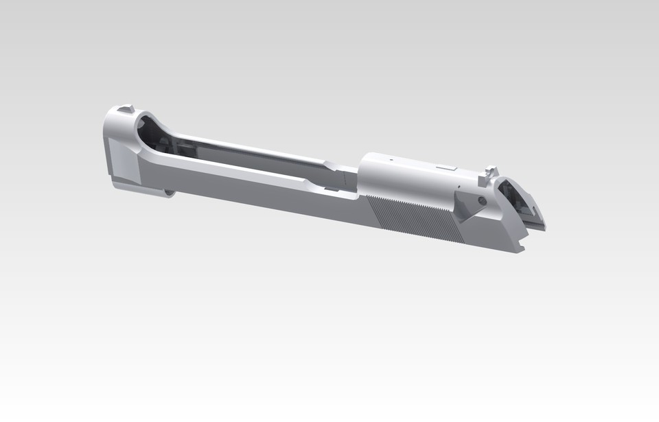 🛝 Beretta M9 slide・Free STL File for ・Cults