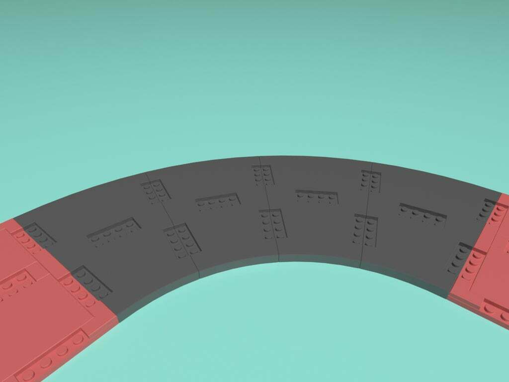 🆕 Modular Curve for New LEGO Road System・Free STL File for ・Cults
