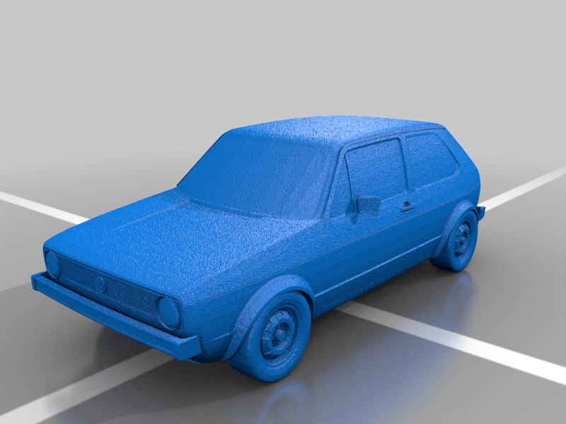 Free STL file Volkswagen Golf GTI (MK I) 🚗 ・3D printer model to ...