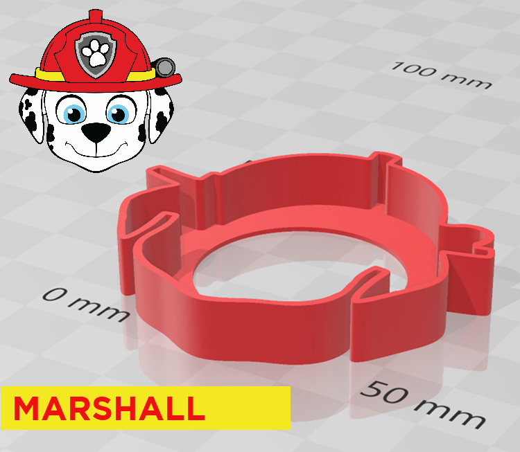 🍪 Cookie Cutter Paw Patrol Collection・Free 3D File for ・Cults