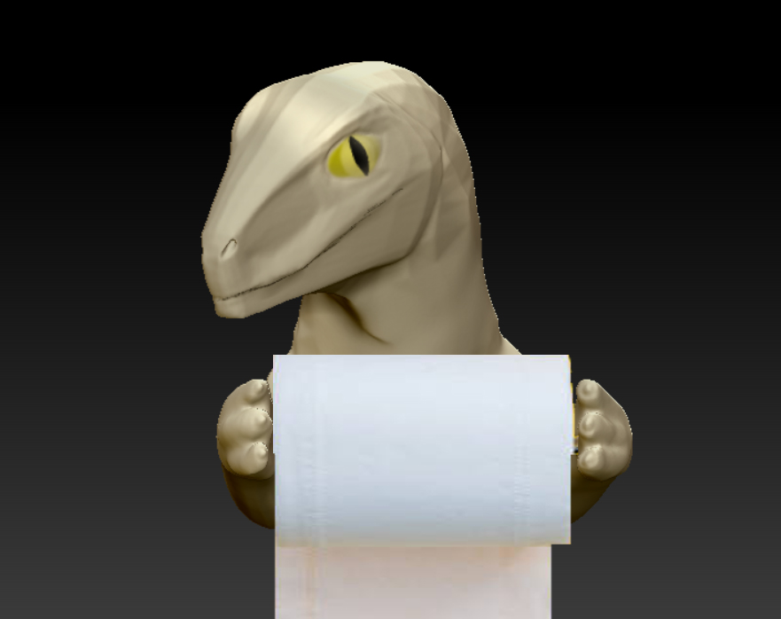🦖 T-Rex toilet paper holder・ STL File for ・Cults