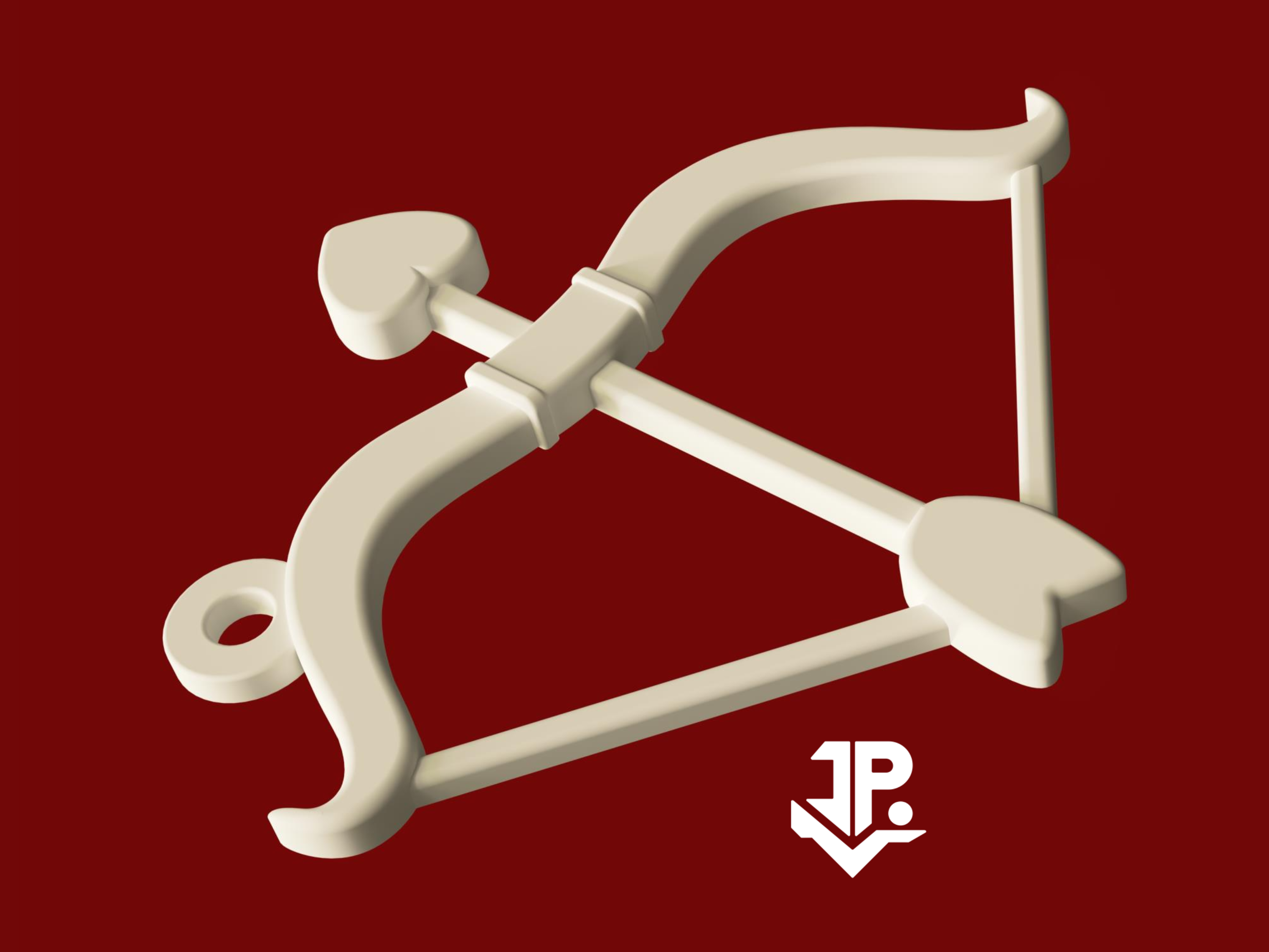 STL file Cupid's bow keychain for Valentine's Day_ San Valentin ...