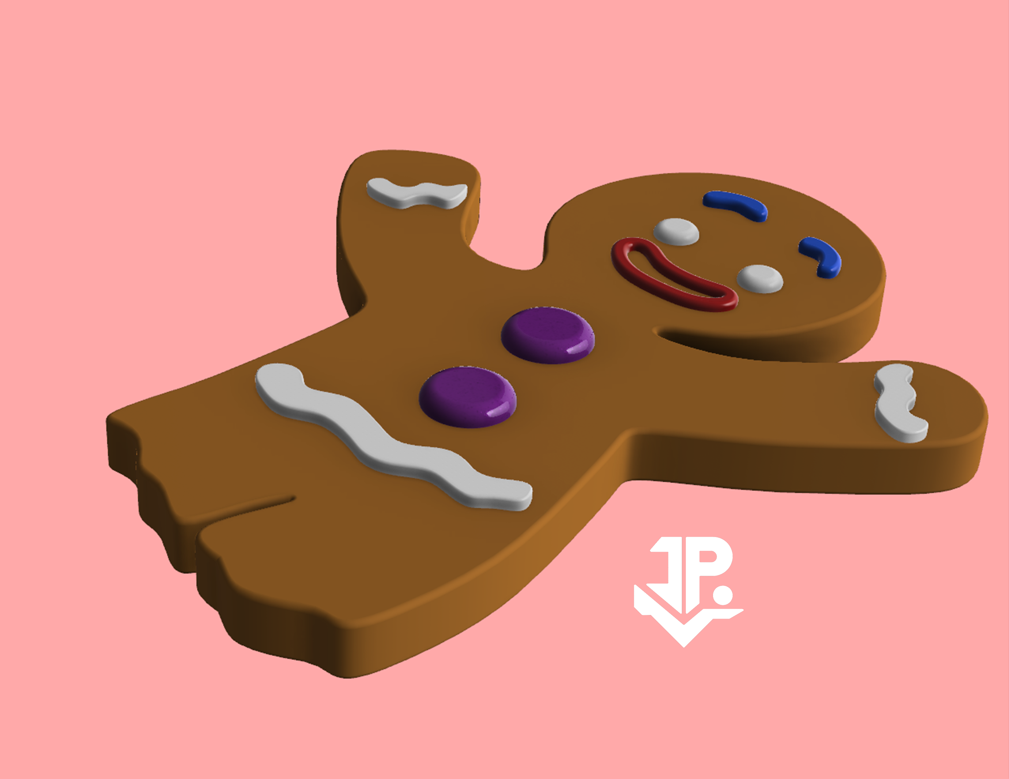 👨 GINGERBREAD MAN_ JENGI_SHREK_GINGERBREAD MAN・Free STL File for ・Cults