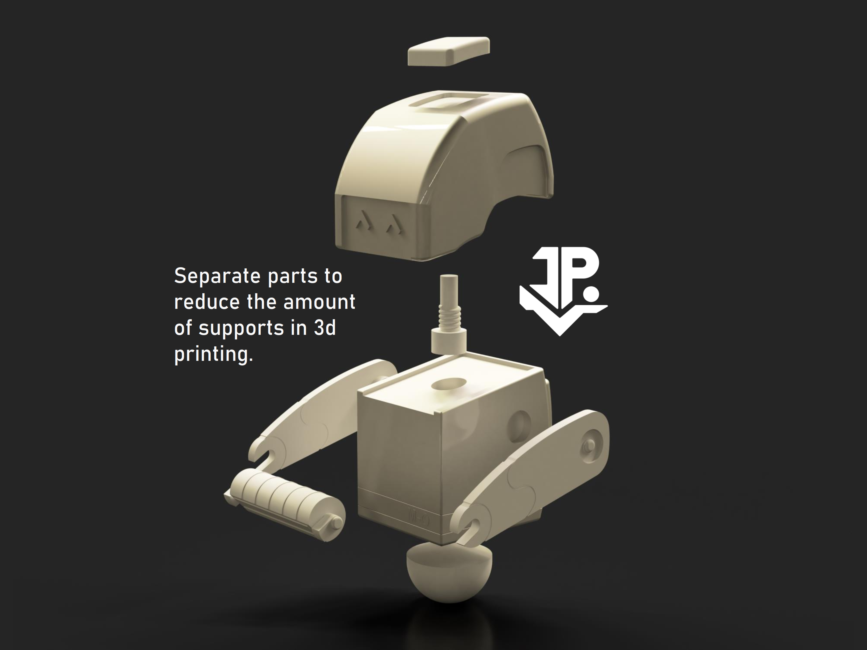 🤖 MO_M0_ ROBOT WALL-E_ WALLE_M-0・Archivo STL para ・Cults