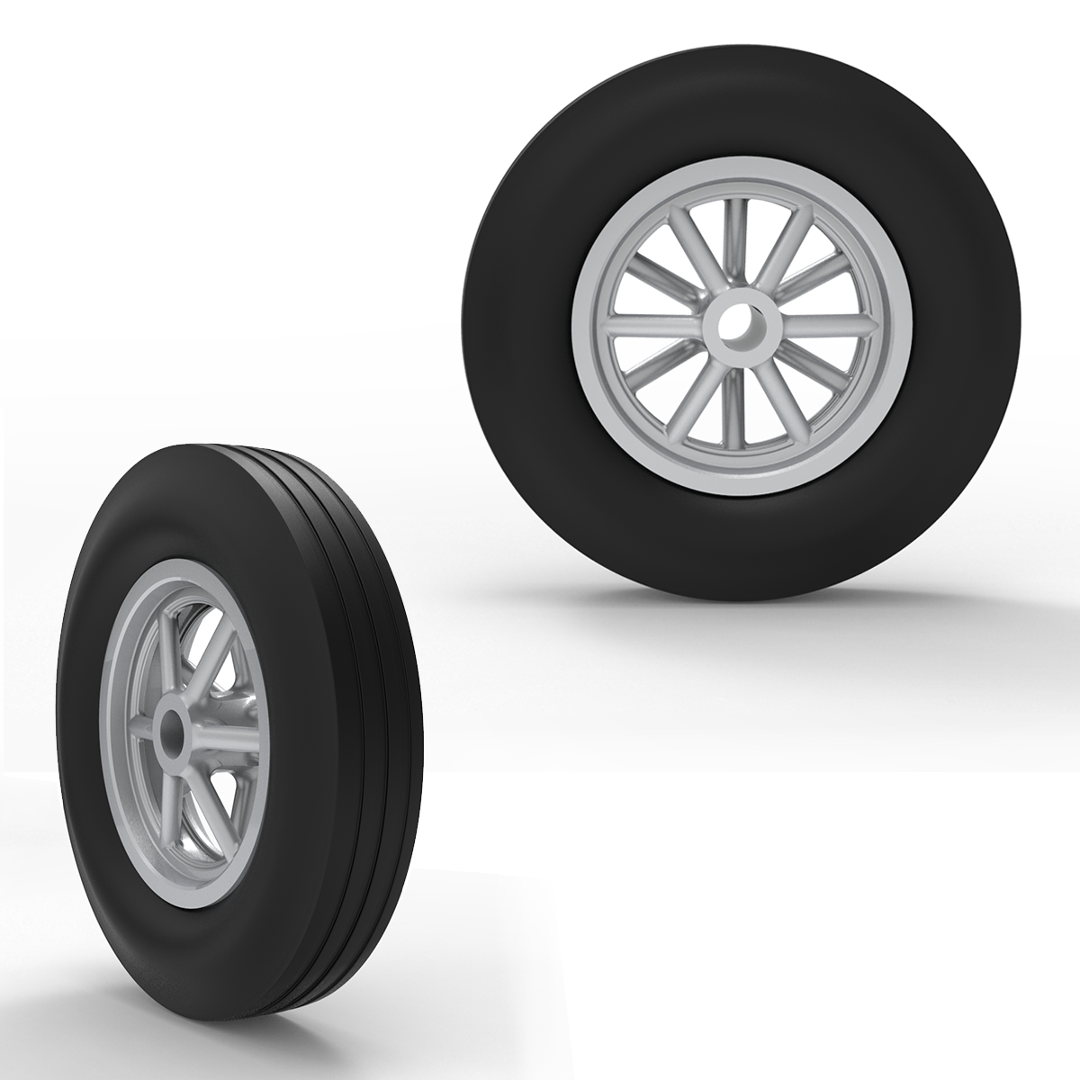 🎲 American Racing - Vintage Dragster Wheels・ 3D File for ・Cults