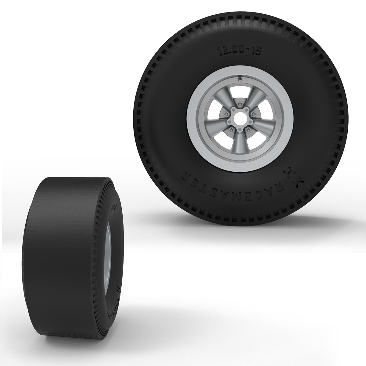 🎲 American Racing - Vintage Dragster Wheels・ 3D File for ・Cults