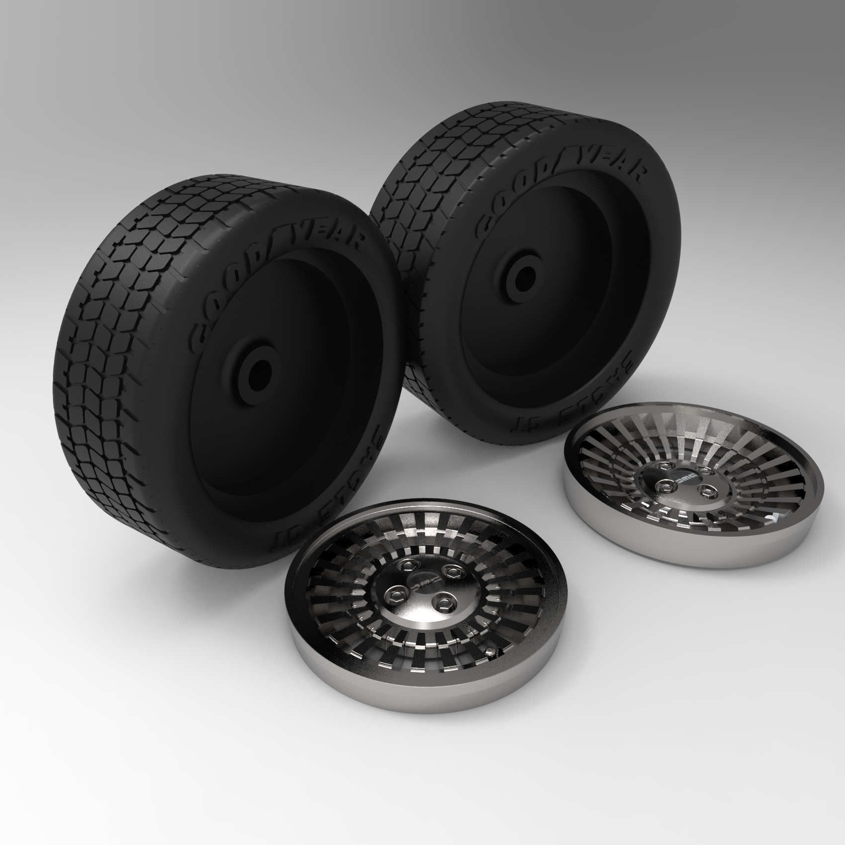 🚗 DeLorean DMC-12 1/64 Wheels・ 3D File for ・Cults