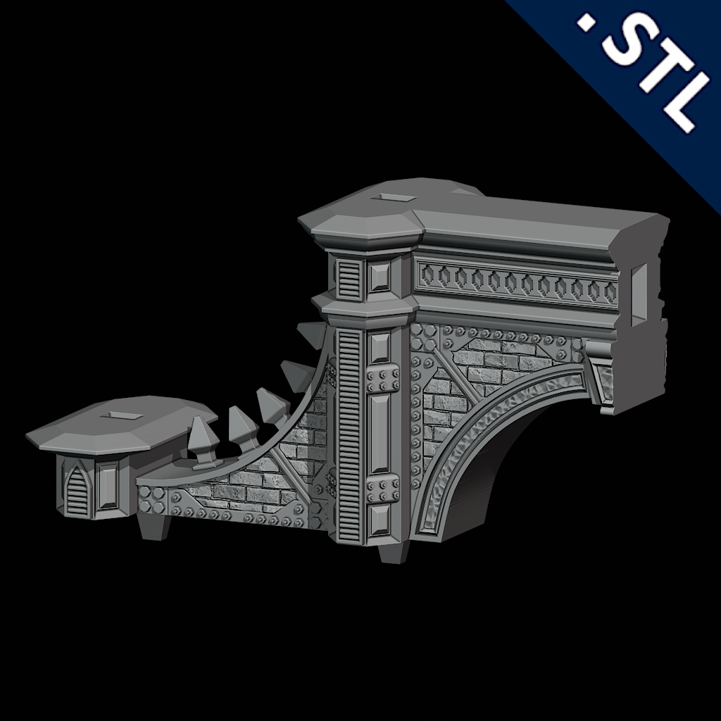 🧱 Gate + Wall (Modular)・ STL File for 3D printing・Cults