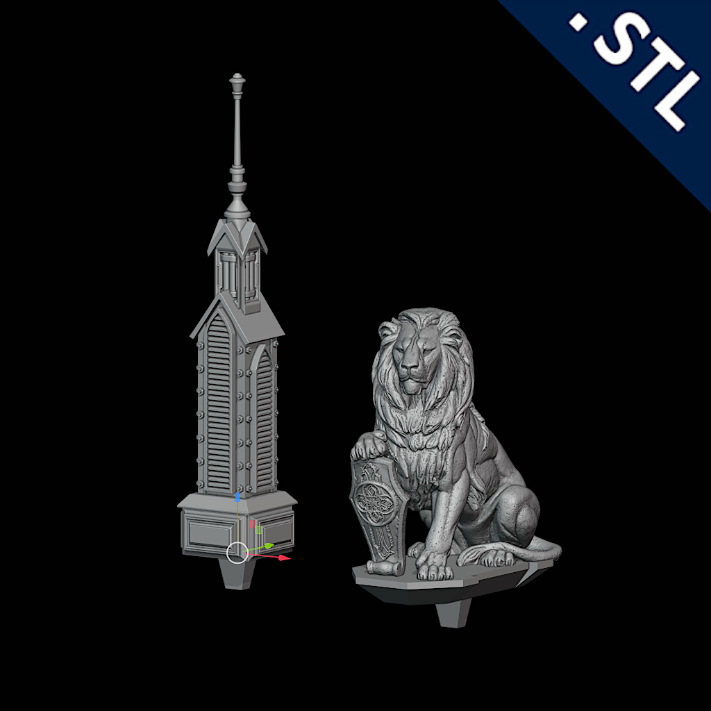 🧱 Gate + Wall (Modular)・ STL File for 3D printing・Cults