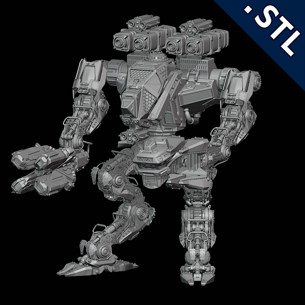 STL file Rhino (Mech) 🦏 ・Template to download and 3D print・Cults