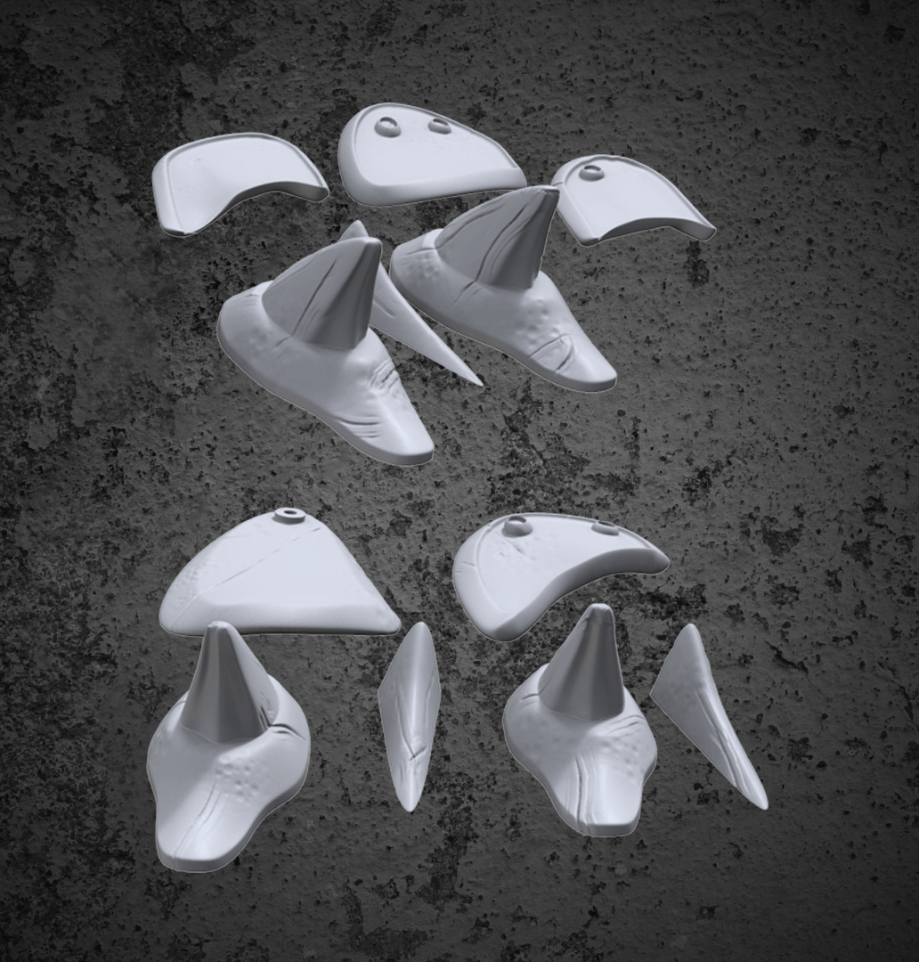 🐺 Wolf Predator Hand Armour・ STL File for 3D printing・Cults