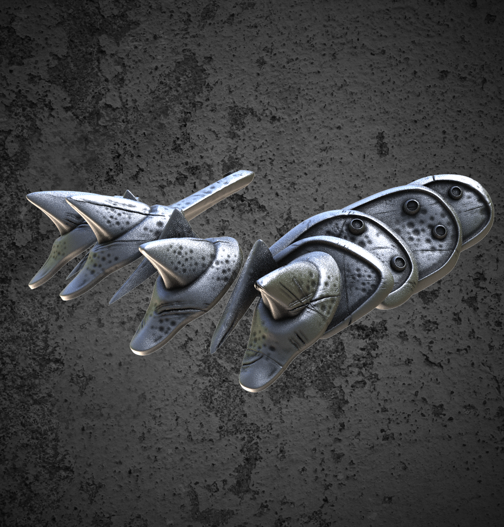 🐺 Wolf Predator Hand Armour・ STL File for 3D printing・Cults