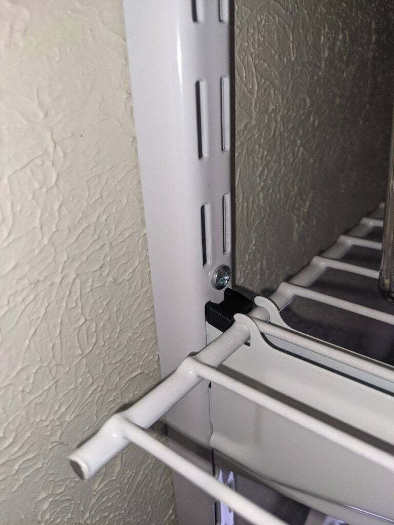 💾 ClosetMaid (Home Depot) organizer shelf locking wedge. SAVE THE LIFE ...